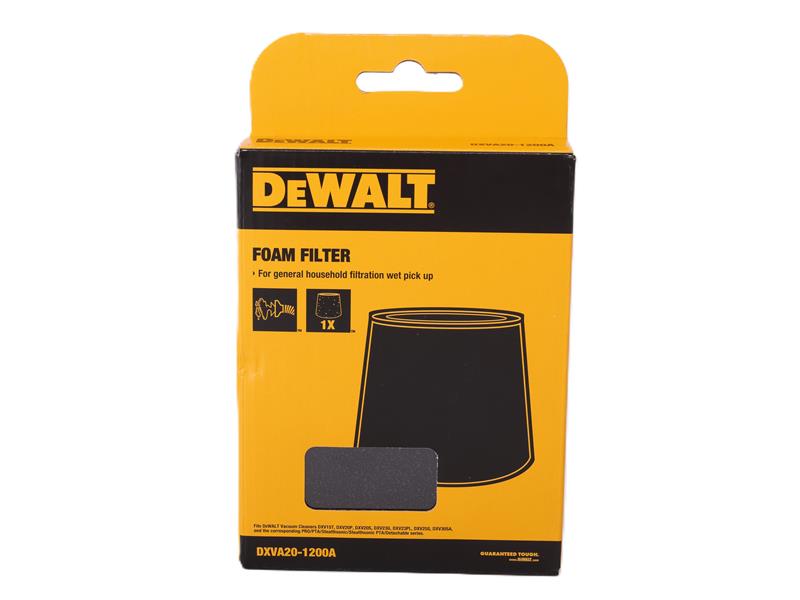 DEWALT Vacuum DXVA20-1200A Foam Filter – MTN Shop UK