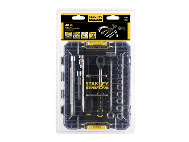 STANLEY® FATMAX® 1/4in M PRO-STACK™ Socket Set, 48 Piece – MTN Shop UK