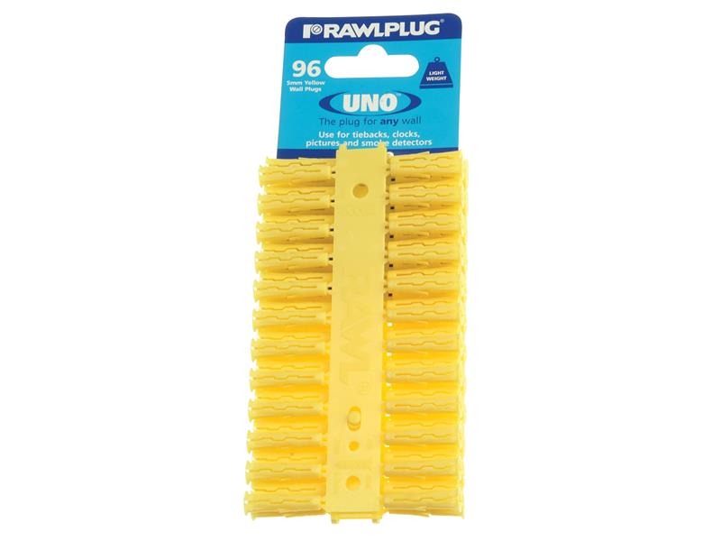 Rawlplug Yellow UNO® Plugs 5 x 24mm (Card 96) – MTN Shop UK