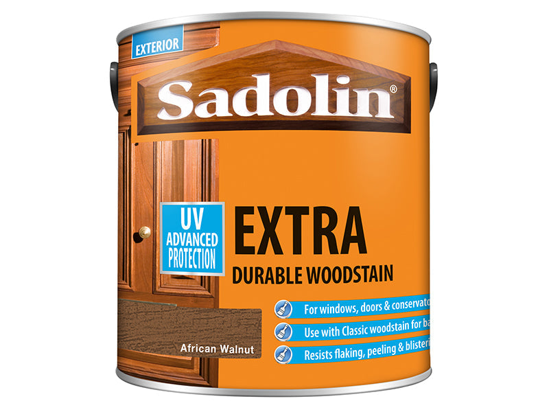 Sadolin Extra Durable Woodstain African Walnut 2.5 litre – MTN Shop UK