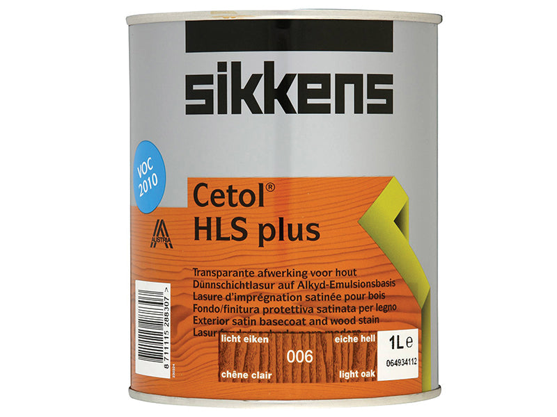 Sikkens Cetol HLS Plus Translucent Woodstain Light Oak 1 litre – MTN ...