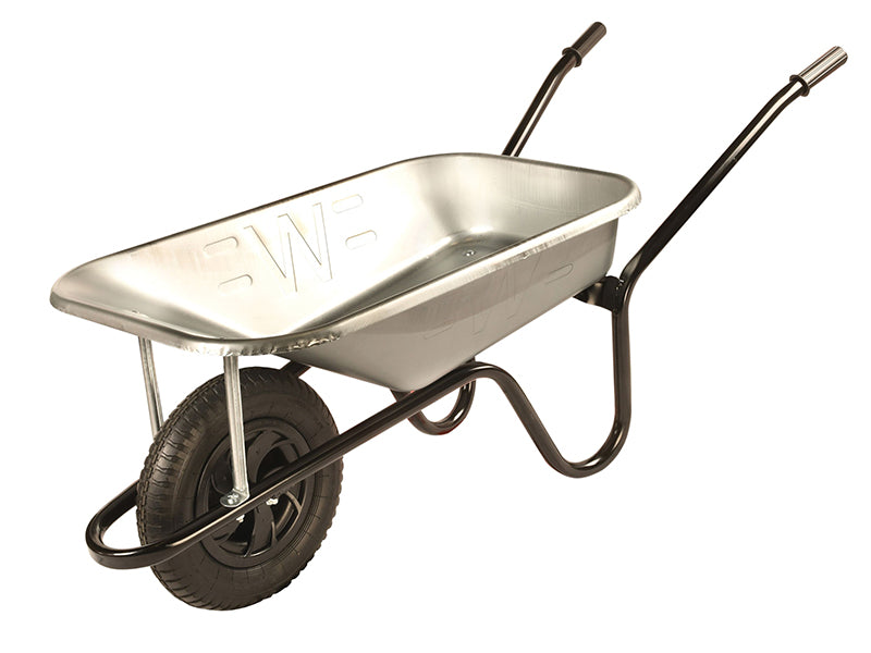 Walsall 85L Galvanised Heavy-Duty Builder's Wheelbarrow – MTN Shop UK