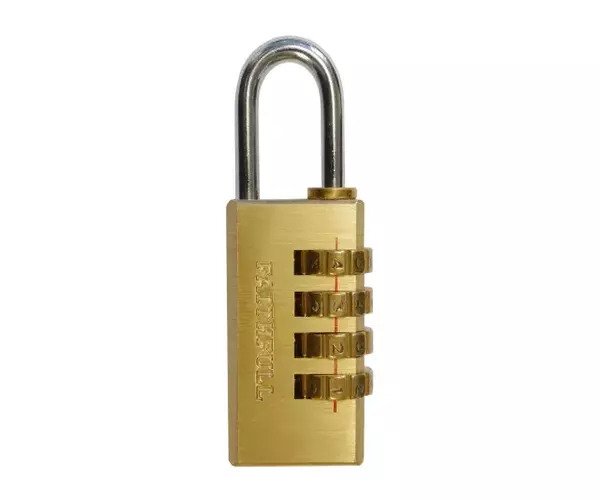 Faithfull Brass Combination Padlock 20mm – MTN Shop UK